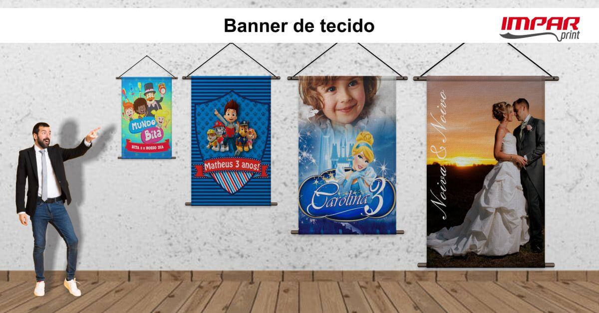 Banner em tecido personalizado para presente em Belo Horizonte | Impar ...